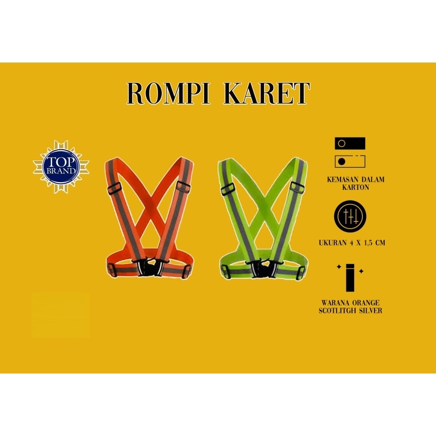 Jual Rompi karet safety/rompi karet proyek | Shopee Indonesia