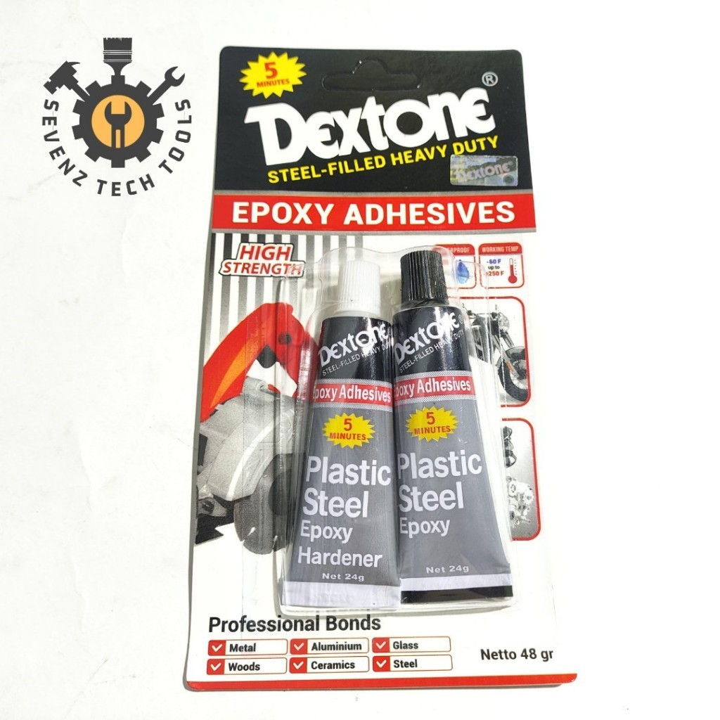 Jual DEXTONE LEM BESI DEXTONE (2 JAM) / ( 5 MENIT )/PLASTIC STEEL EPOXY ...