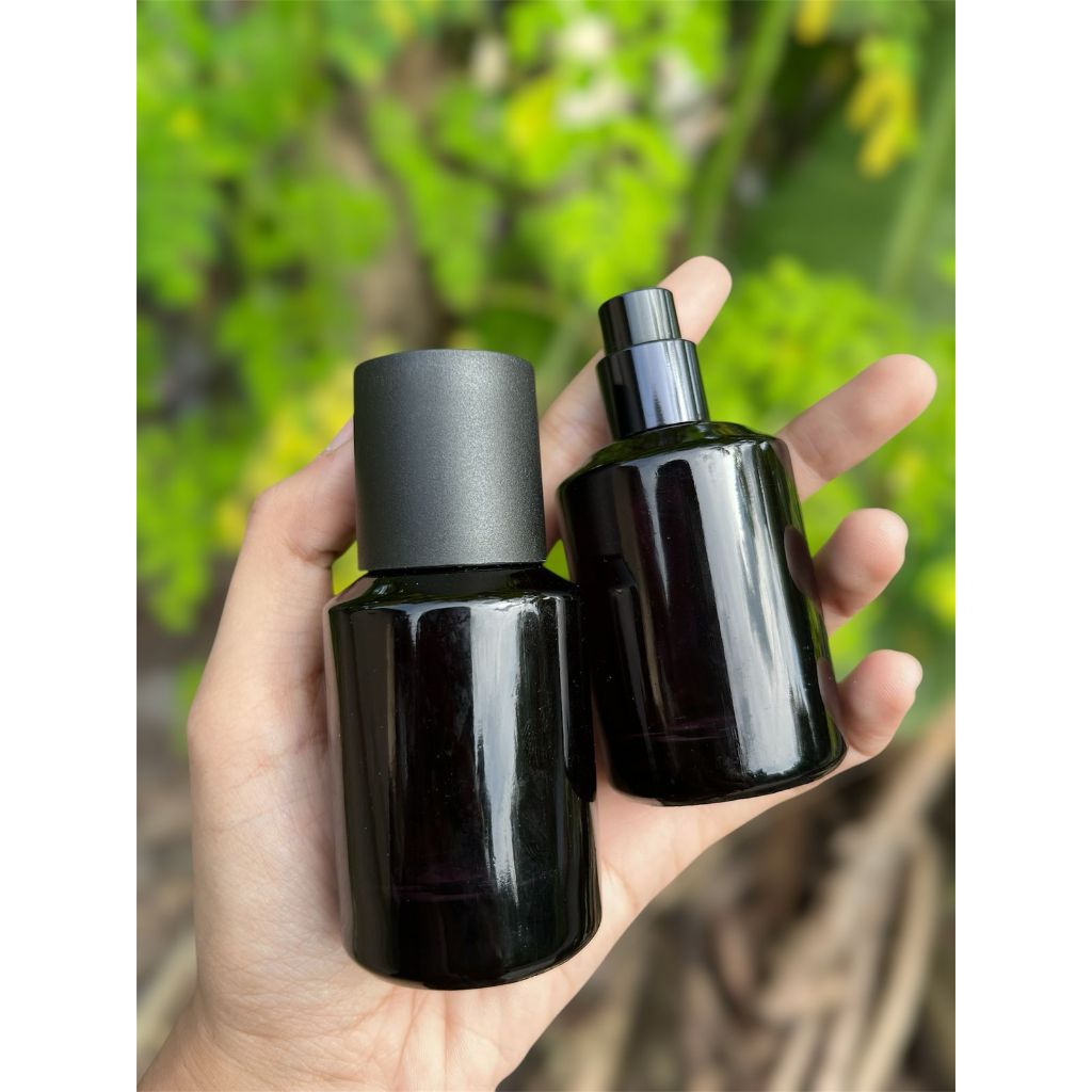 Jual botol bulat hitam glosy 30ml | Shopee Indonesia