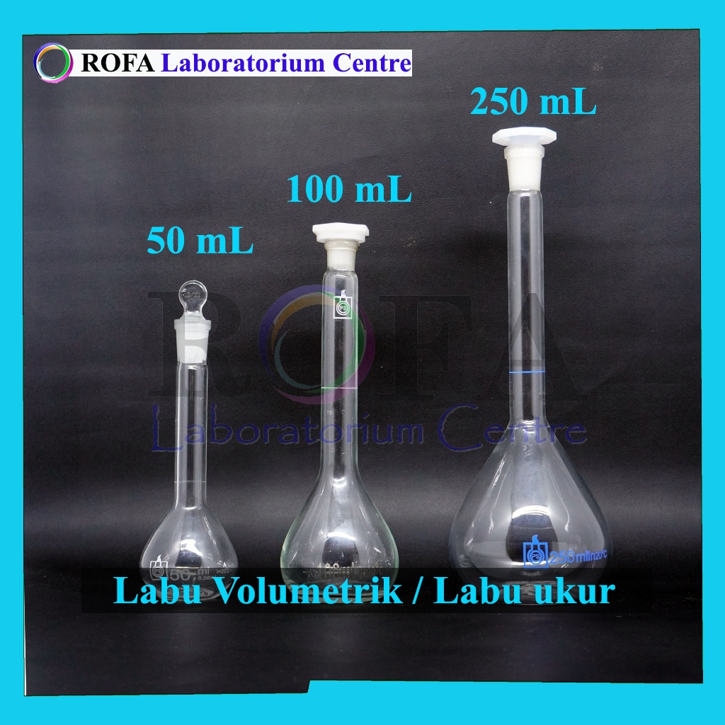 Jual Labu Ukur / Labu Takar / Volumetric Flask / Labu Volumetrik Tutup ...