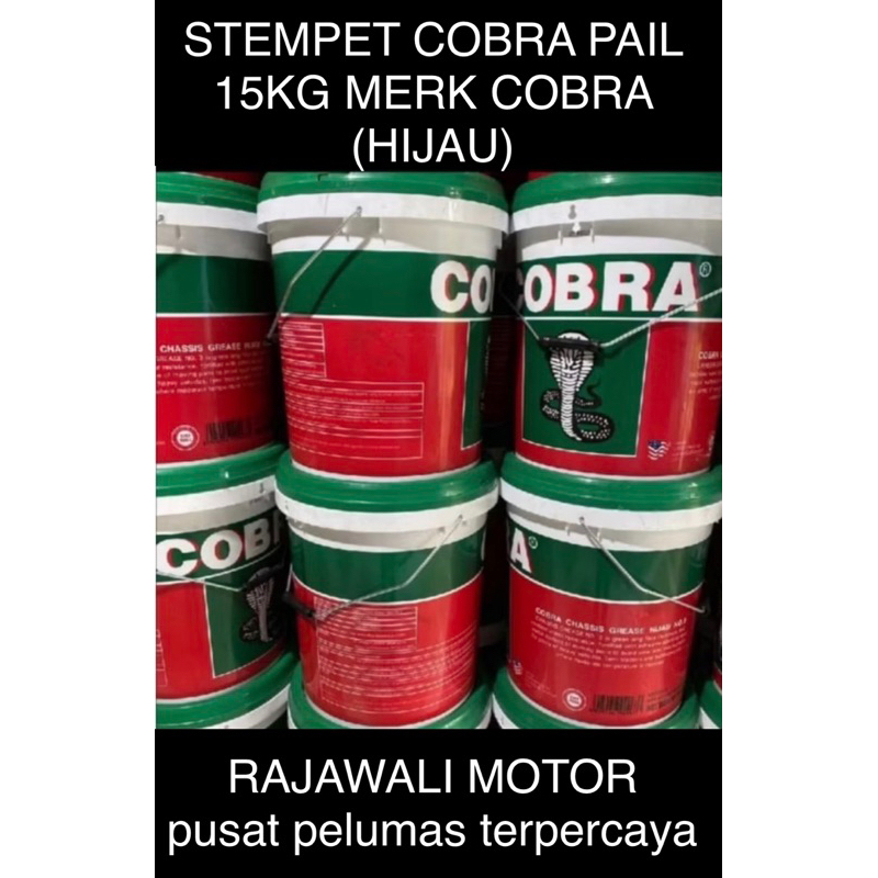 Jual STEMPET COBRA PAIL 15KG MERK COBRA (HIJAU) | Shopee Indonesia