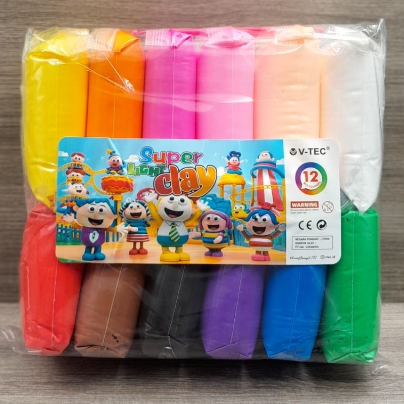 Jual CLAY JUMBO 12 WARNA (V-TECH) | Shopee Indonesia