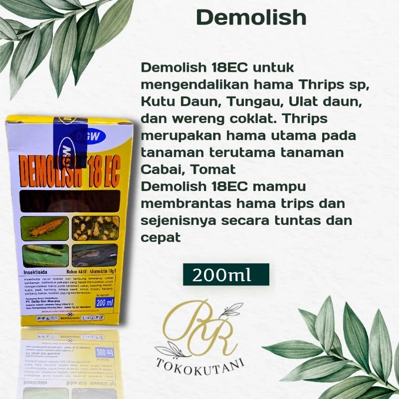 Jual Insektisida Demolish 18EC Mengendalikan Hama Pada Tanaman Kemasan ...