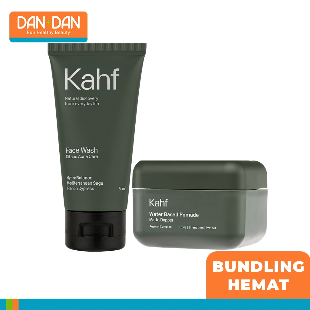 Jual PAKET BUNDLE KAHF FACE WASH OIL & ACNE CARE 50ML + KAHF WATER ...