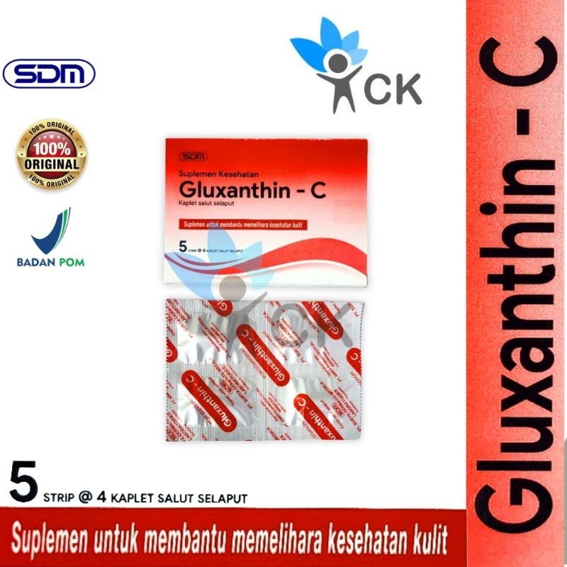 Jual Gluxanthin - C box isi 20 - suplemen pencerah kulit dan ...