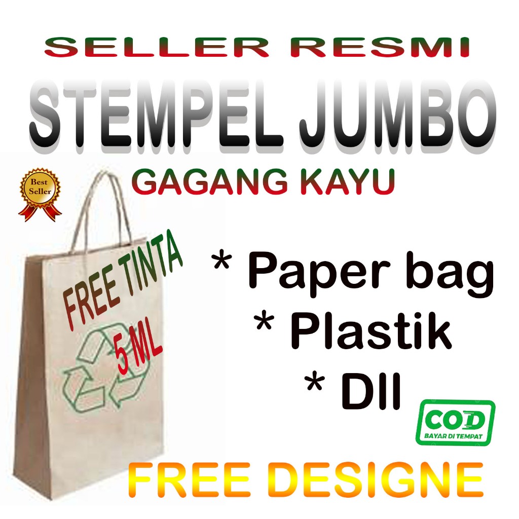Jual STEMPEL JUMBO, GAGNG KAYU DAN TINTA REFILE PERMANREN. | Shopee ...