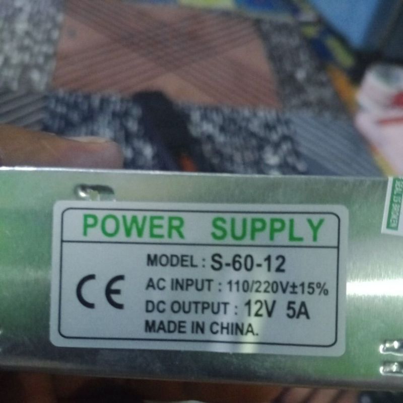 Jual Switching Power Supply PSU 12V 5A High Quality / Power Supply 12V ...