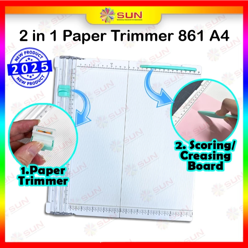 Jual Paper Trimmer dan Scoring Board Foldable 861 A4 - Pemotong ...