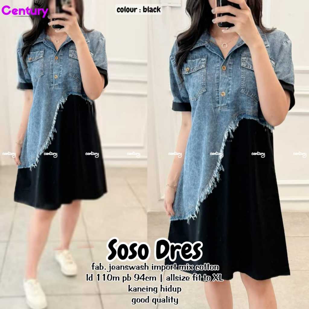 Jual Pakaian Wanita HQ SOSO DRESS From cENTURY FASHION STORE | Shopee Indonesia