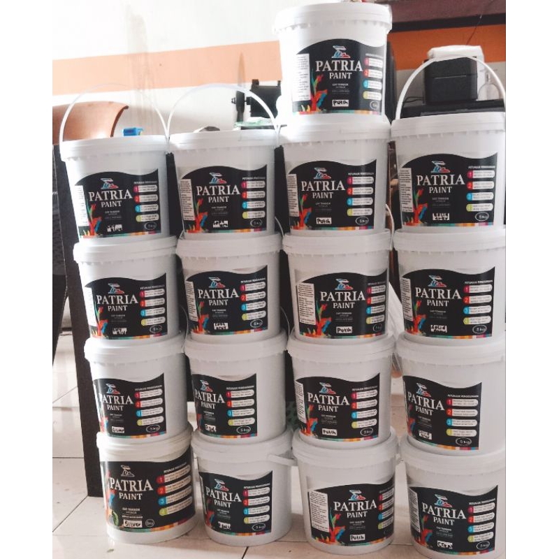 Jual CAT TEMBOK INTERIOR DALAM RUANGAN KEMASAN 5 KG PAIL / EMBER ...