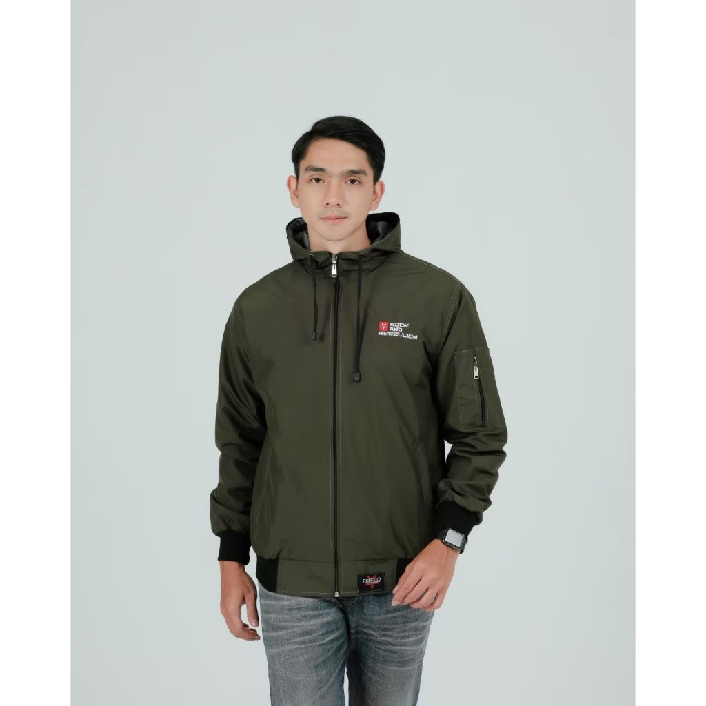 Jual Jaket Outdoor Falcon Pria Dewasa - Jaket Bahan Taslan Waterproof & Windproof COCOK untuk ke ...