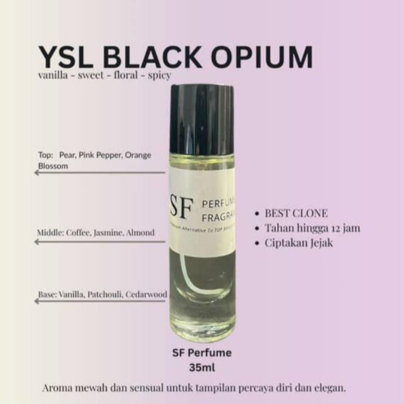 Jual SFperfume - Black opium 35ml | parfum wanita best seller tahan ...