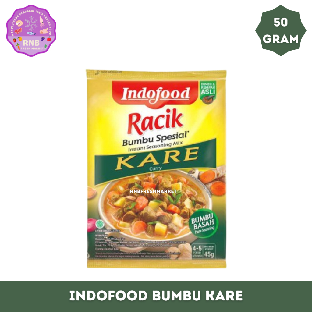 Jual Indofoood Bumbu Kare Netto 50 Gram | Shopee Indonesia