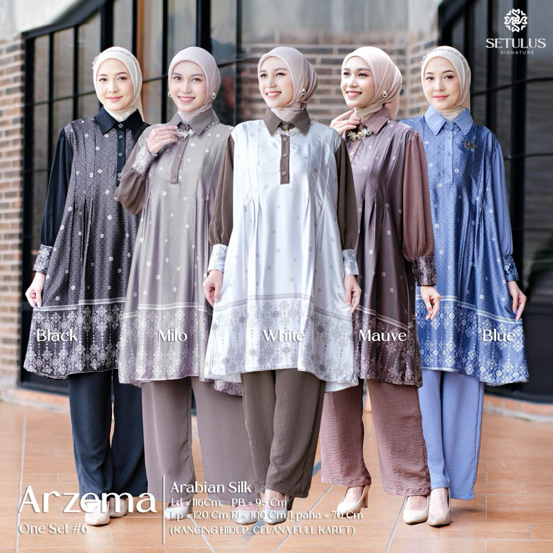Jual Baju Set Wanita REAL PICT• Arzema One Set #6 by Tulus | Shopee ...