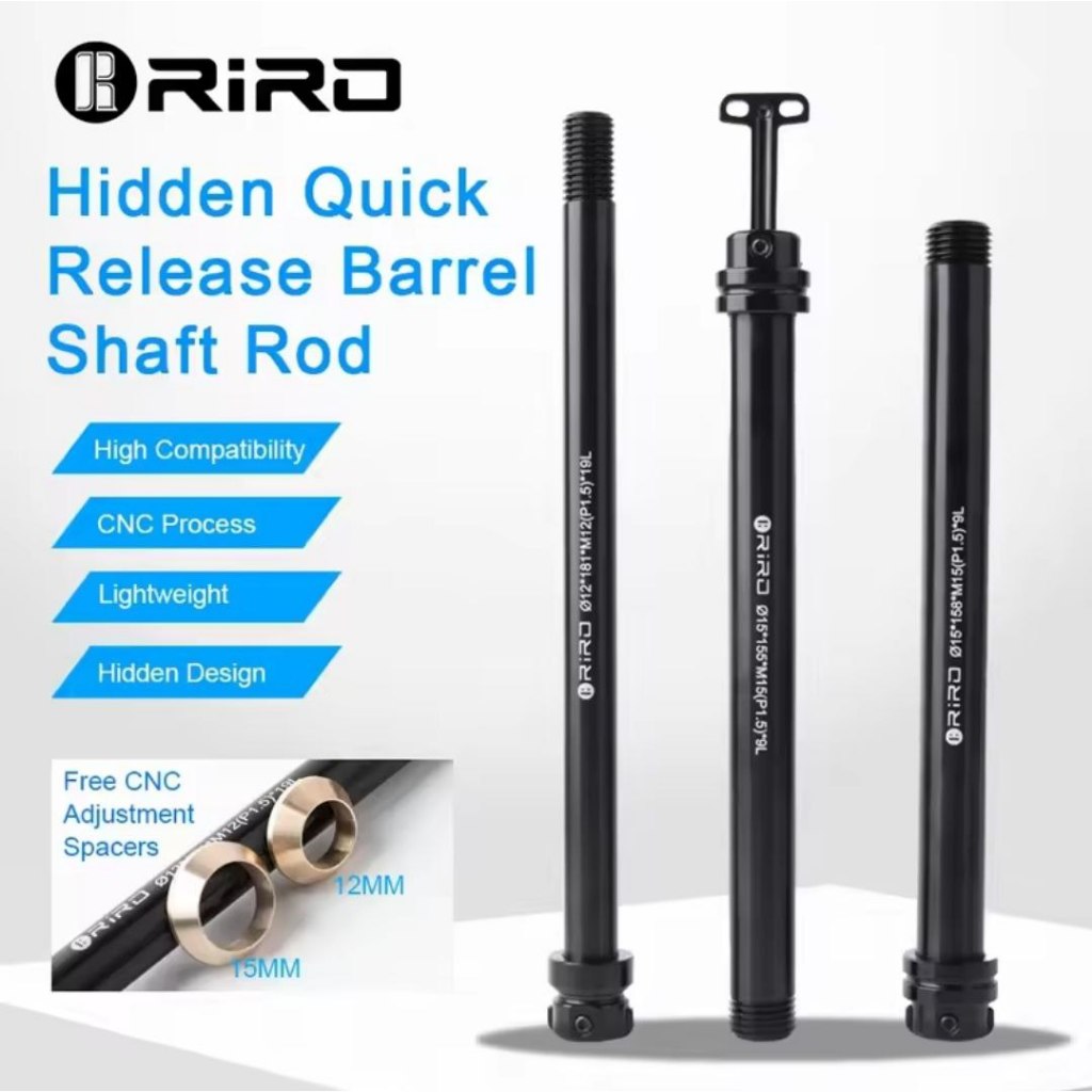 Jual RIRO Thru Axle AS Poros TA Sepeda dengan Tuas Tersembunyi Hidden ...