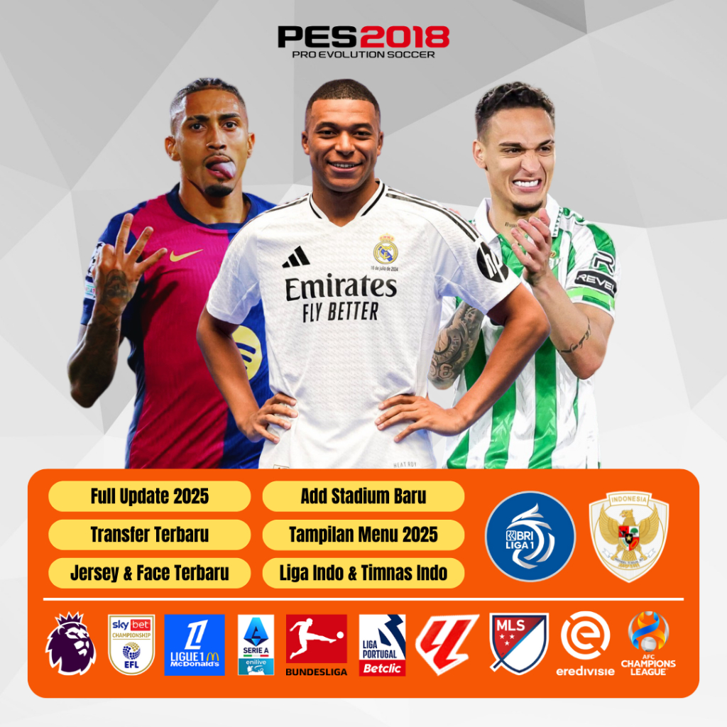 Jual PES 2018 Update Terbaru 2025 - Game PC Laptop - Link Game | Shopee ...