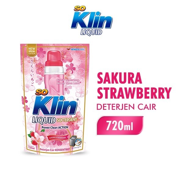 Jual [HADIAH] So Klin Liquid Detergent Sakura 720ml | Shopee Indonesia