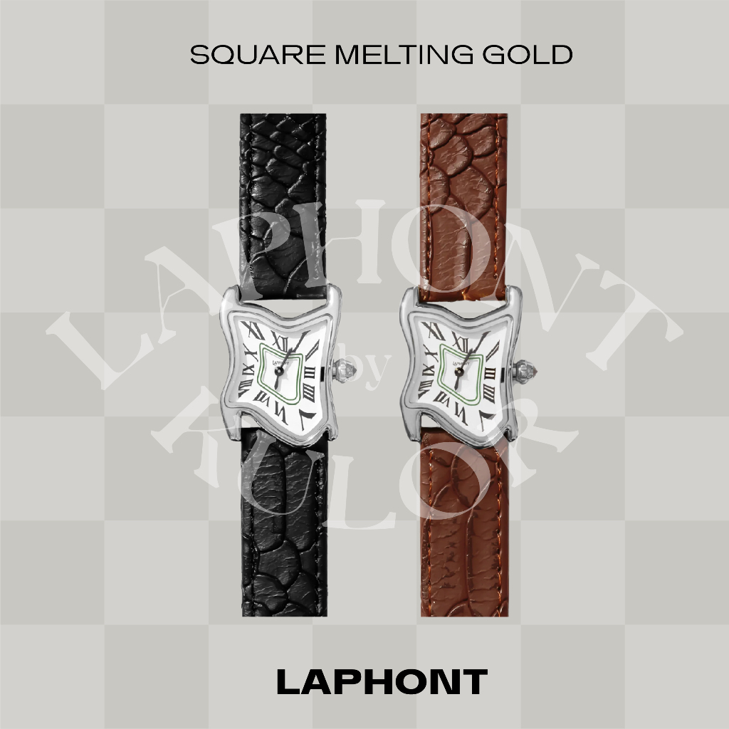 Jual LAPHONT Square Melting Watch Silver Hardware | Shopee Indonesia
