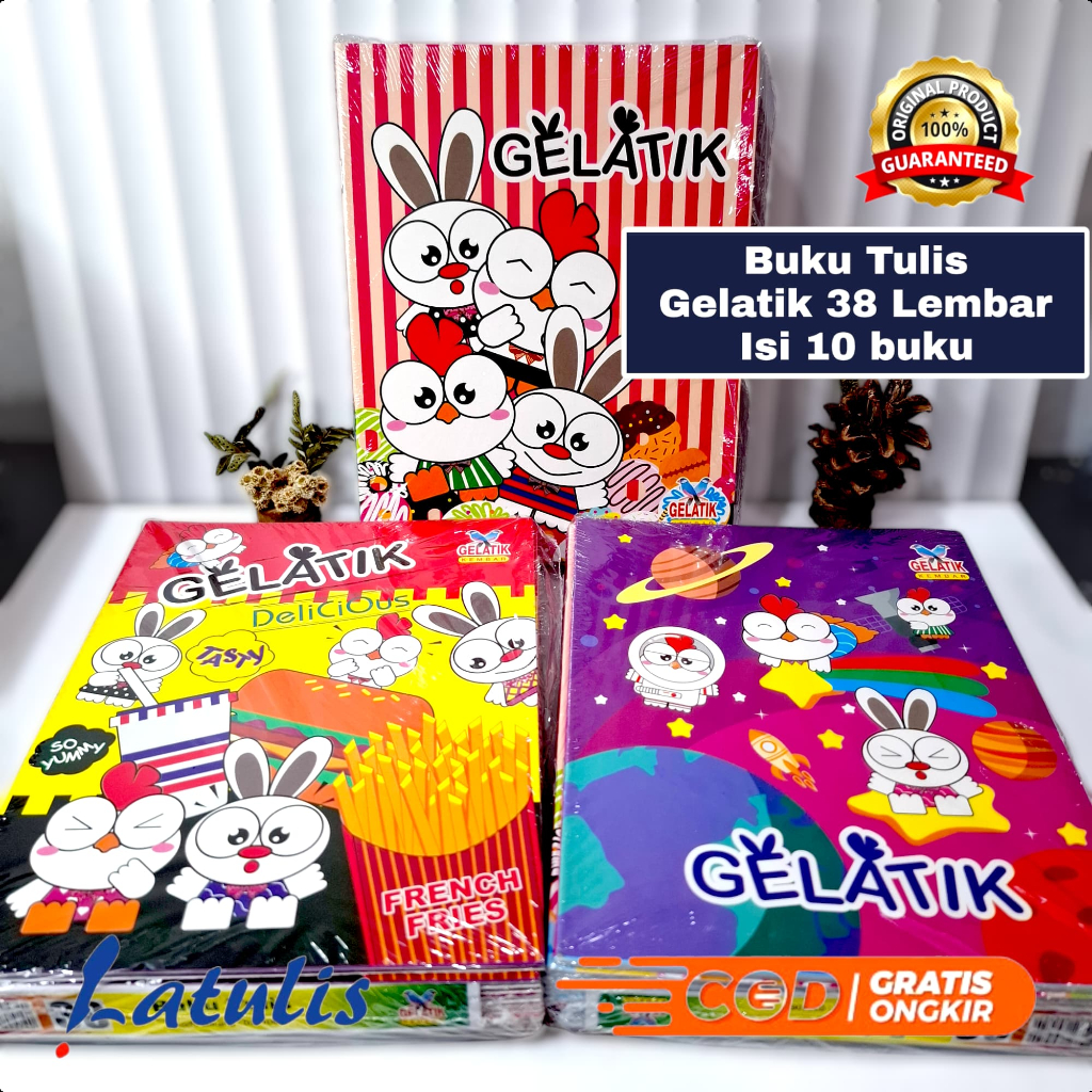 Jual Buku Tulis Glatik 38 (1 pak isi 10 buku) | Shopee Indonesia