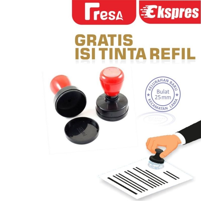 Jual Stempel Flash Otomatis Custom Nama / Logo | Desain Gratis ...