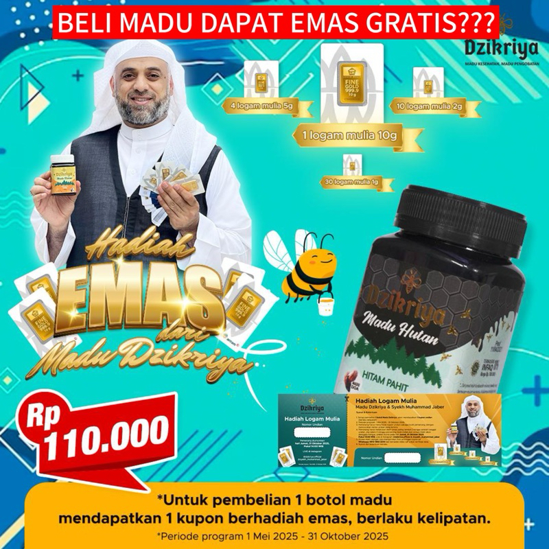 Jual PROMO Kupon Undian EMAS LOGAM MULIA 24K setiap Pembelian Madu ...