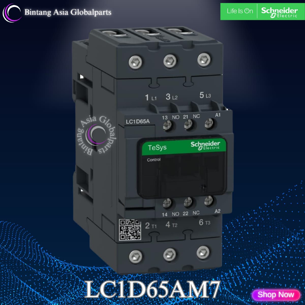 Jual Kontaktor 3p 65a Schneider LC1D65AM7 220v Original / Kontaktor 3 Phase 65 Ampere LC1D65A ...