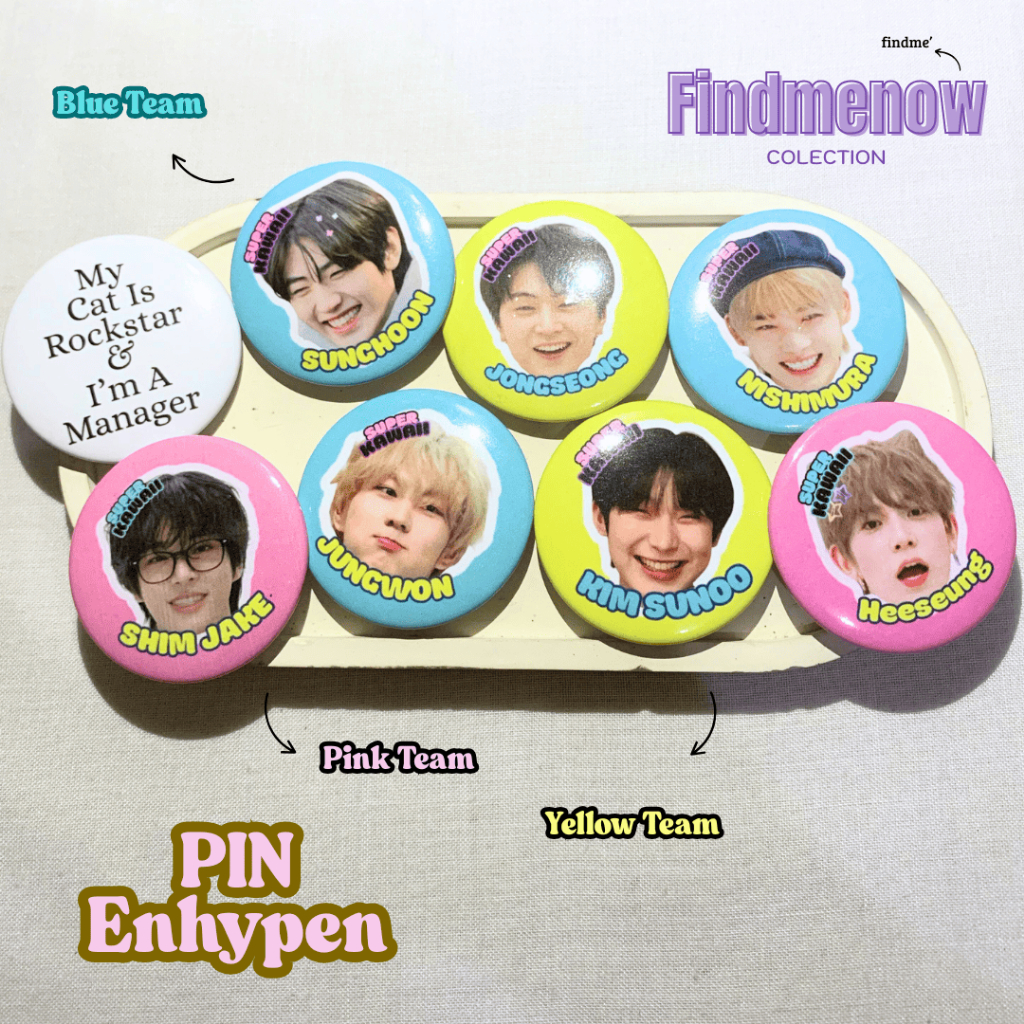 Jual PIN NAME TEAM EN-HYPEN [ENHYPEN PIN CUTE] | Shopee Indonesia