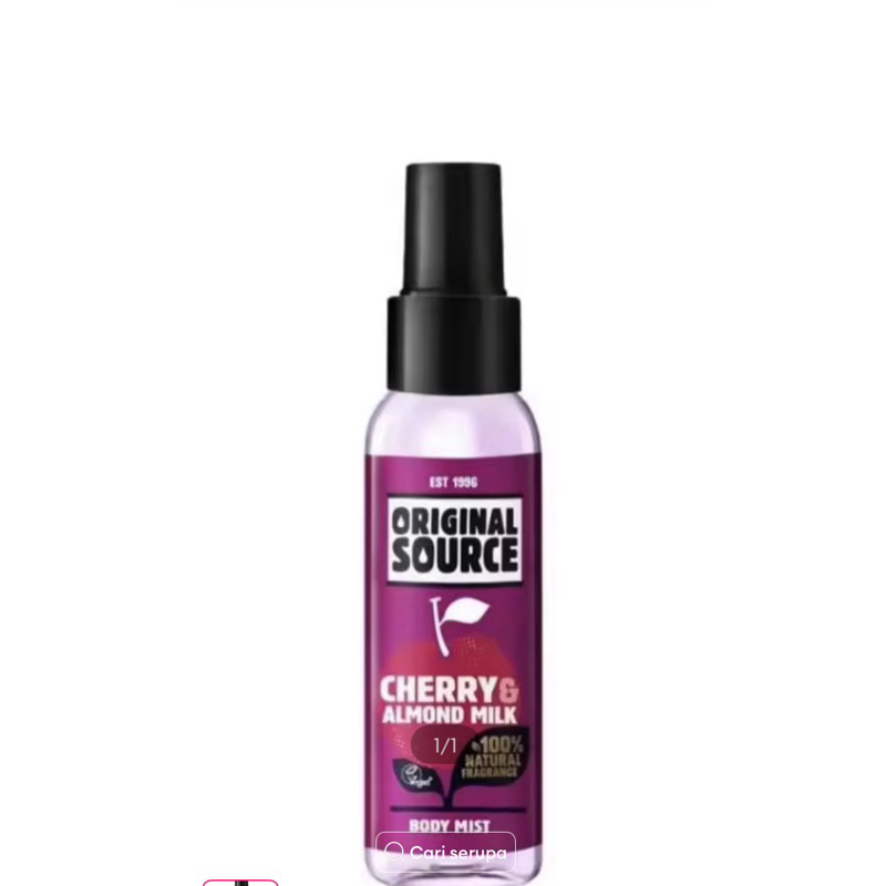 Jual ORIGINAL SOURCE BODY MIST CHERRY & ALMOND MILK 100ML | Shopee ...