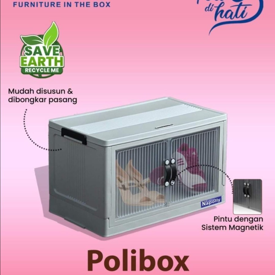 Jual Napolly Polibox 146 Lemari Susun 1 Container Box Lipat Laci Drawer ...