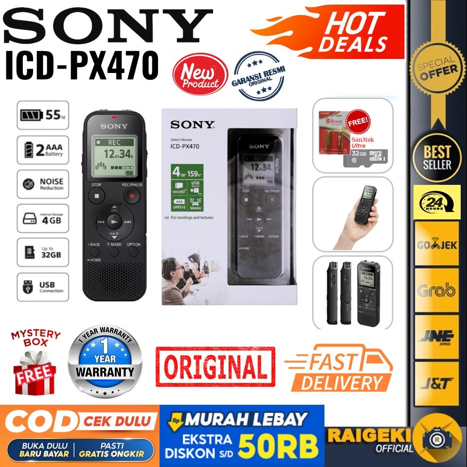 Jual Sony ICD-PX470 Voice Recorder Perekam suara - SONY ICD-PX470 ...