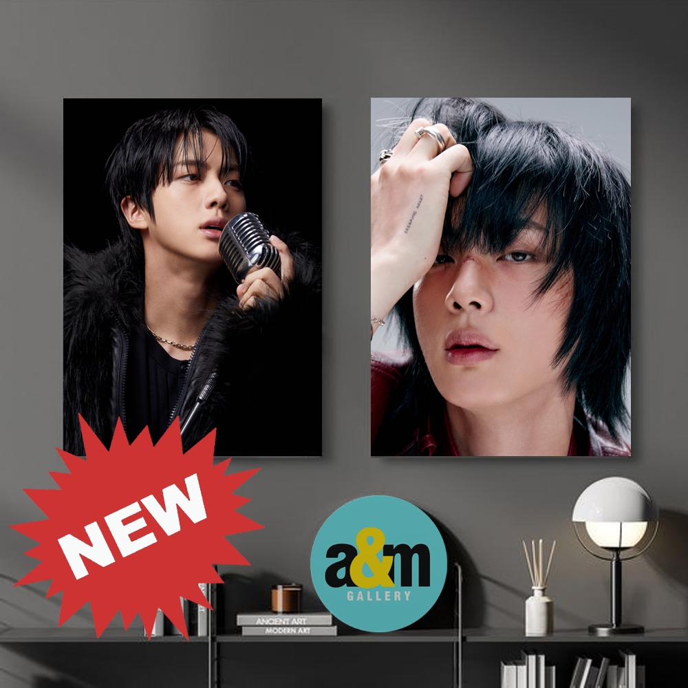 Jual A&M Poster Kayu Jin BTS Kim Seokjin Echo Version I Hiasan Dinding ...