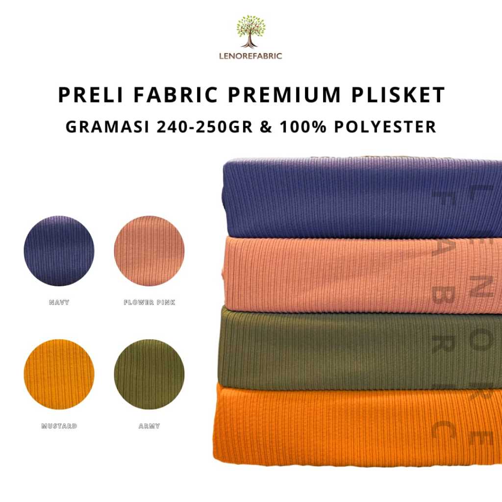 Jual BAHAN KAIN • PLISKET KNIT PREMIUM - PRELI FABRIC | Shopee Indonesia
