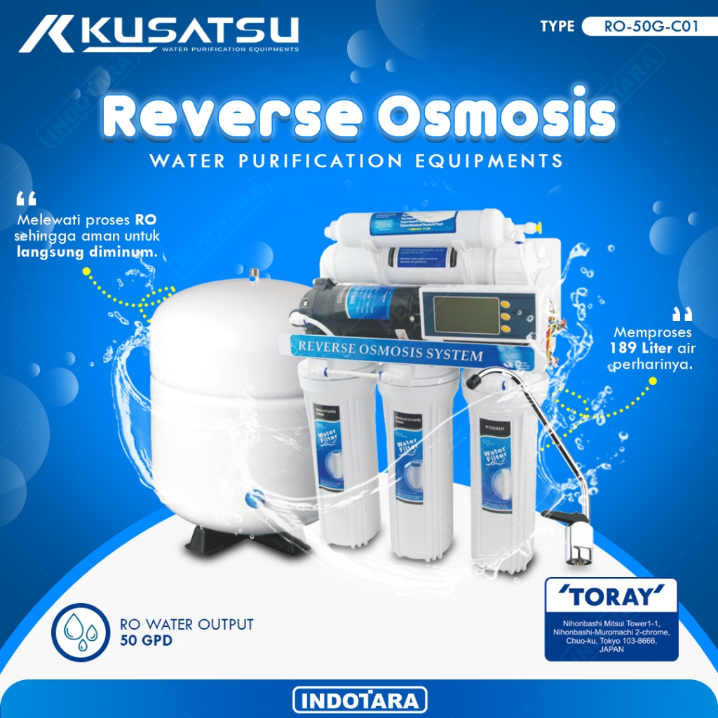 Jual Kusatsu Reverse Osmosis RO-50G-C01 Auto Flush 189L | Shopee Indonesia
