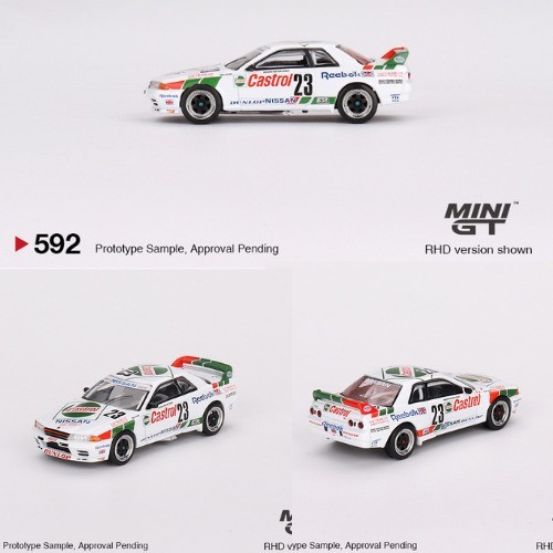 Jual MINI GT 592 NISSAN SKYLINE GTR R32 GR. A #23 CASTROL - 1990 MACAU ...