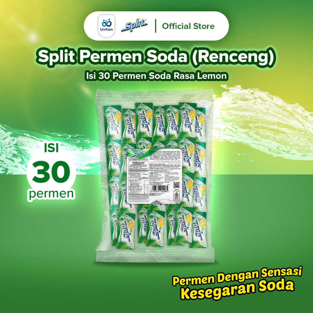 Jual Split Permen Soda Lemon - Renceng 1 Bag (Isi 30Pcs) | Shopee Indonesia