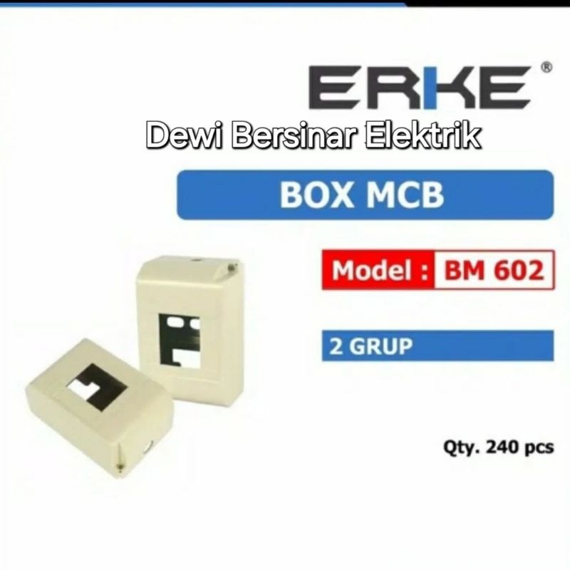 Jual Box MCB 2 Group - Erke Box MCB 2 Group Max 4 MCB - Box MCB OB out ...