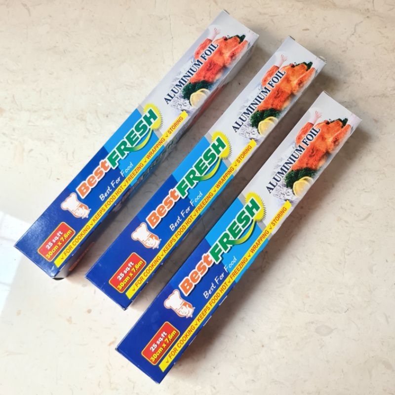 Jual Aluminium Foil Roll Best Fresh Best For Food Ukuran 30 cm x 7,6 m ...