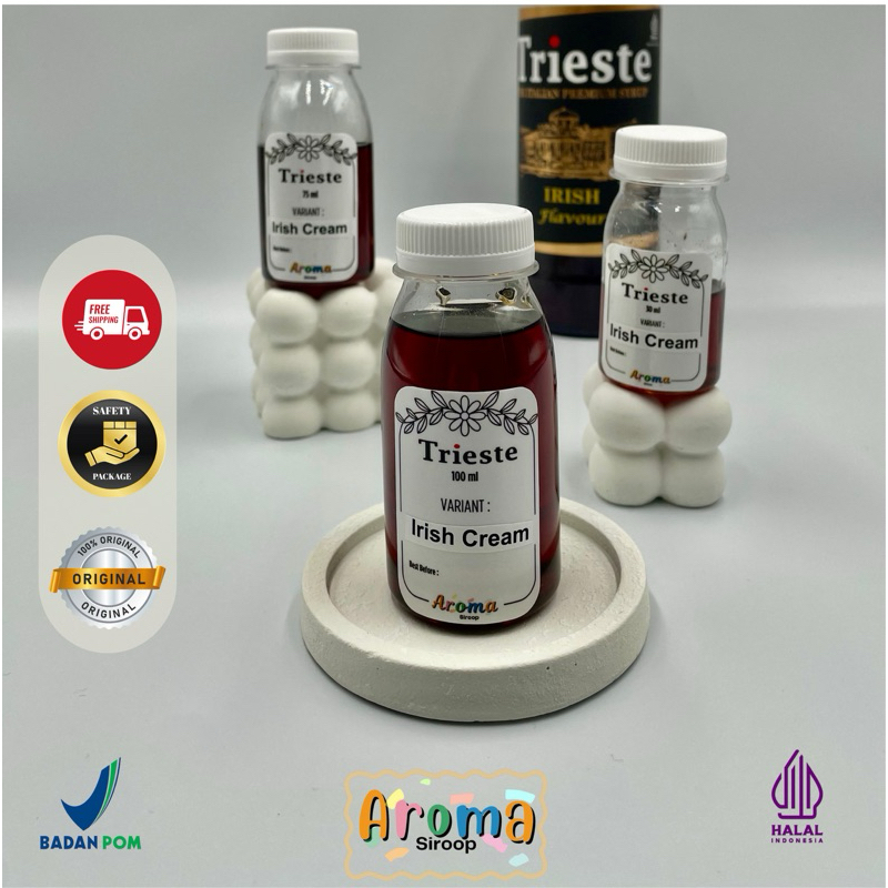 Jual Trieste Syrup - REPACK Sirup Trieste Irish Cream (100 ml - 75 ml ...