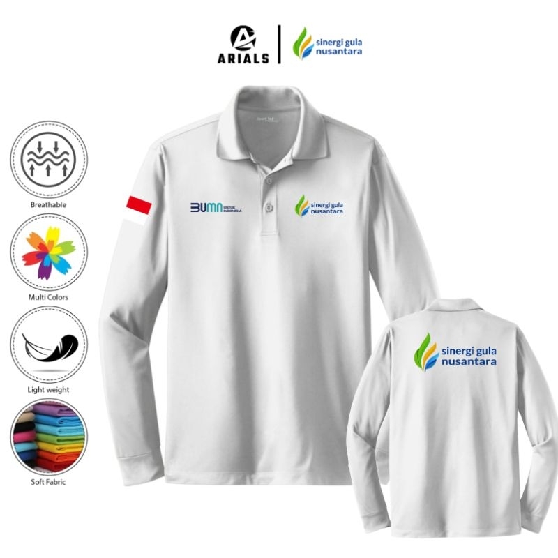 Jual Arials Polo shirt Baju Kaos Kerah Lengan Panjang Sinergi Gula ...