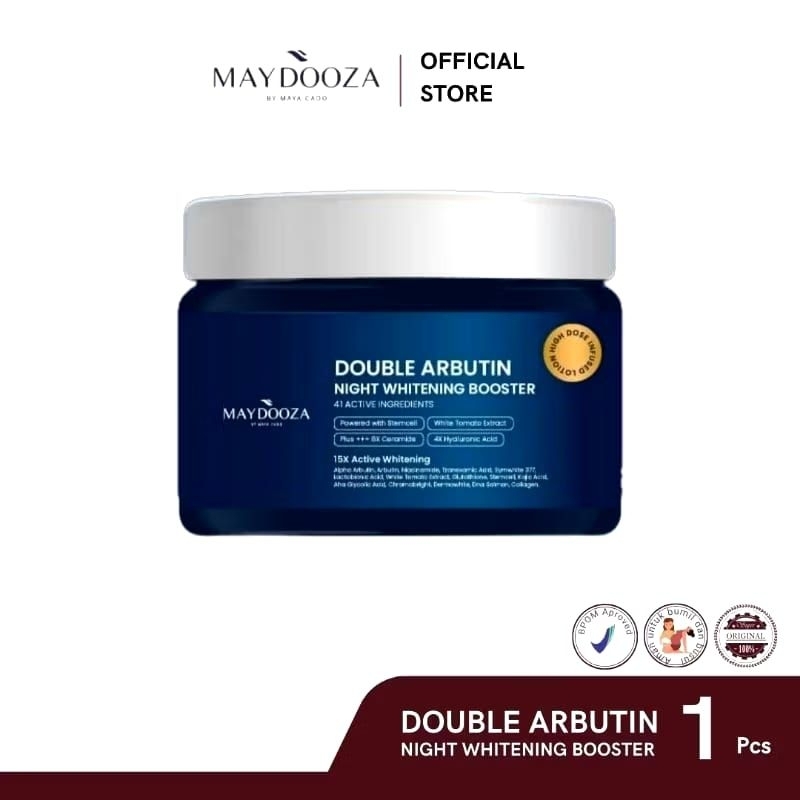 Jual MAYDOOZA Double Arbutin Night Whitening Booster 250ml | Shopee ...