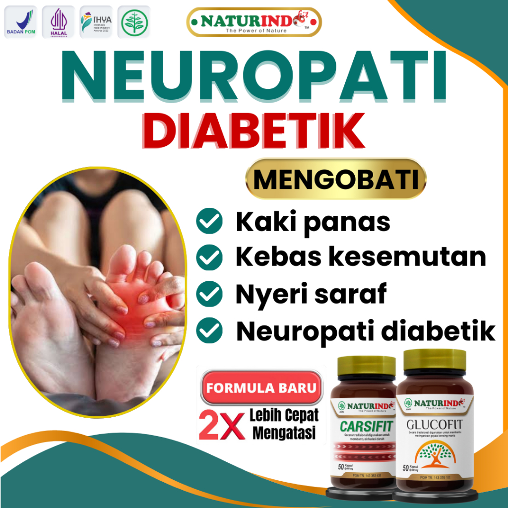 Jual Obat Neuropati Diabetik Kerusakan Gangguan Syaraf Diabetes Perifer ...