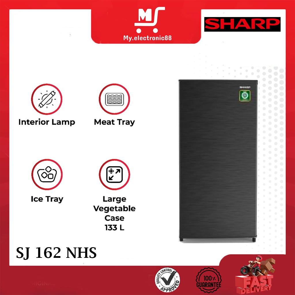 Jual SHARP KULKAS 1 PINTU (SJ 162 NHS) | Shopee Indonesia