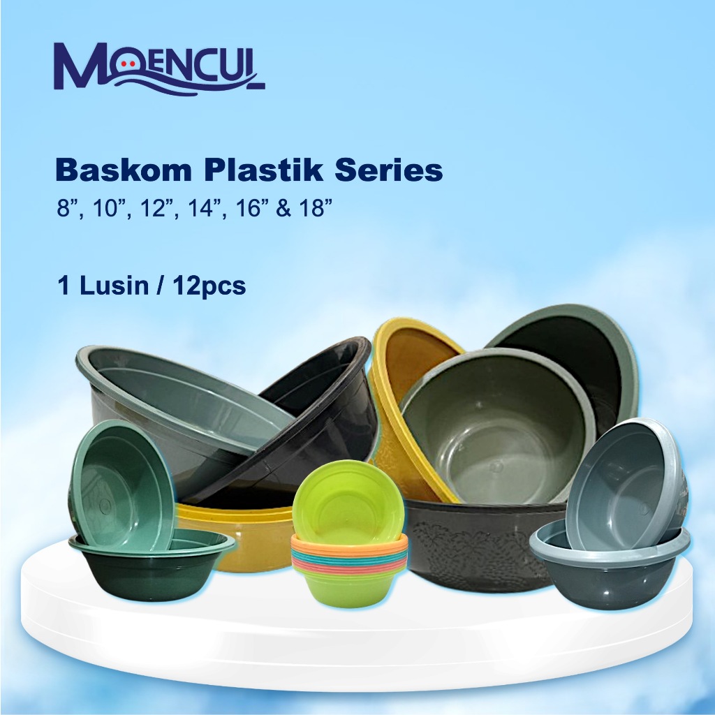 Jual 1 Lusin / 12 Pcs Baskom Series Ukuran 8" 10" 12" 14" 16" & 18 ...