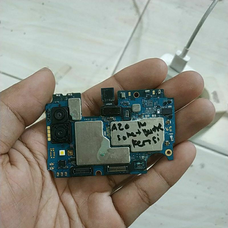Jual mesin Samsung a20 mati,soket baterai korosi | Shopee Indonesia