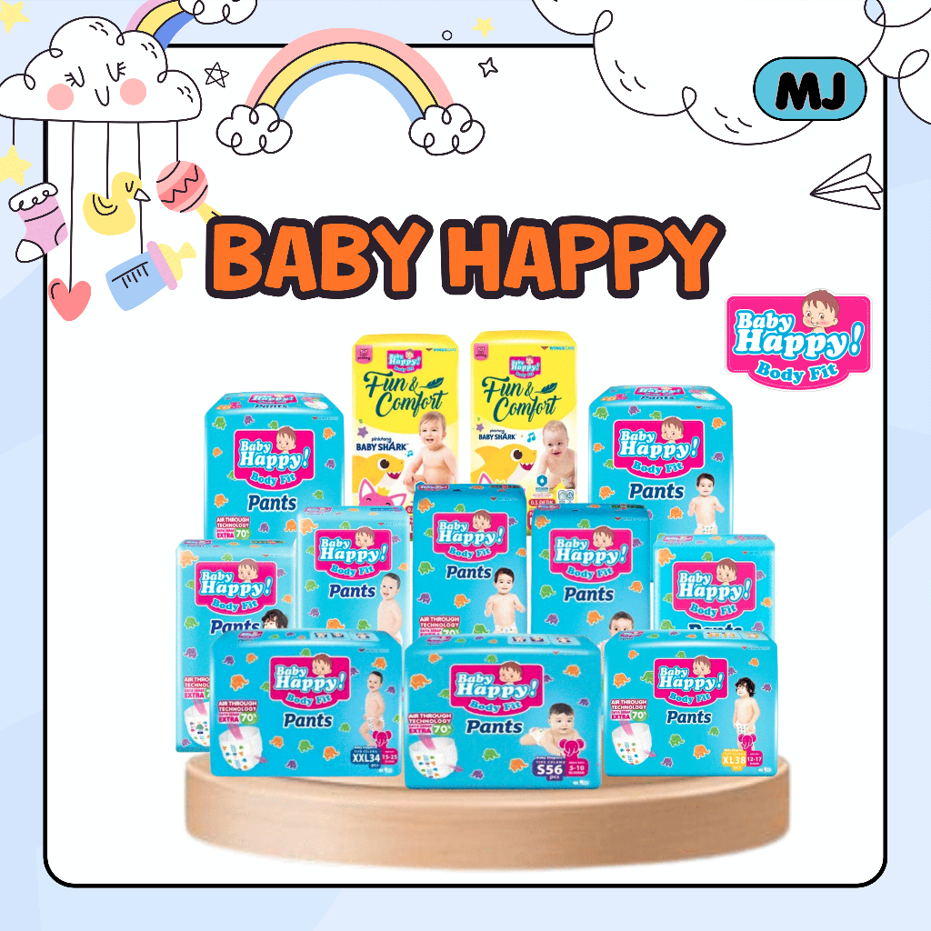 Jual Baby Happy Pants S38+2, M32, L28, XL26, XXL24 | Shopee Indonesia