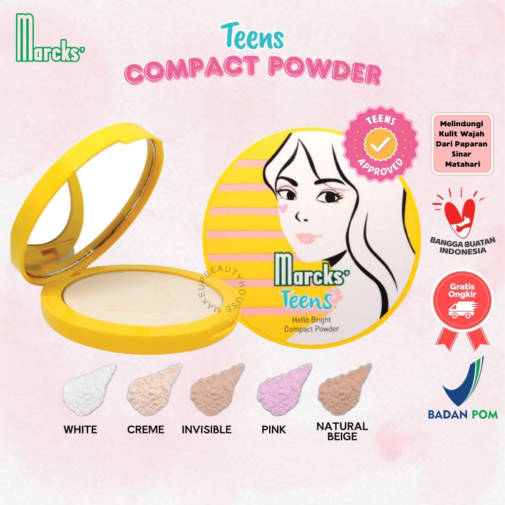 Jual MARCK'S Marcks Teens Compact Powder 12g - Bedak Padat | Shopee ...