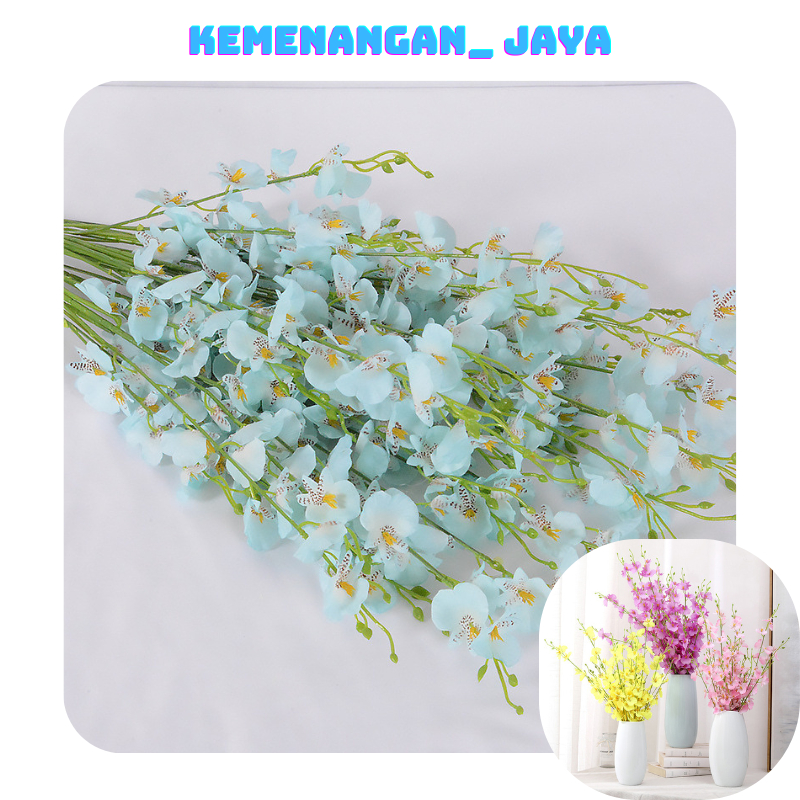 Jual Bunga Anggrek Hiasan Pelaminan Anggrek Artificial Daun Plastik ...