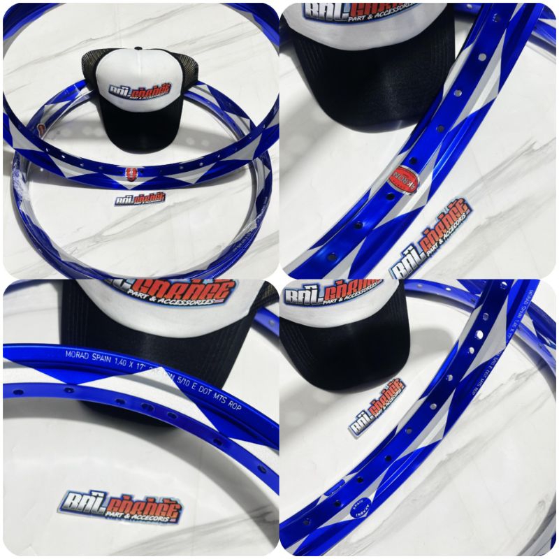 Jual ring 17 akront morad 140/140/17 blue motip matahari | Shopee Indonesia