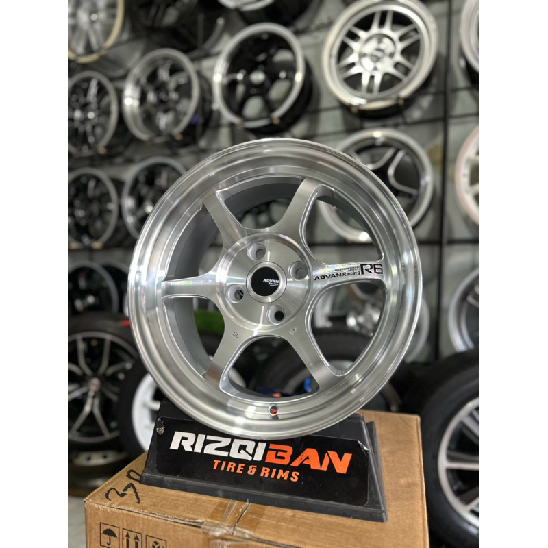 Jual velg advan R6 r15 full polish lebar 6,5 et42 kondisi baru | Shopee Indonesia