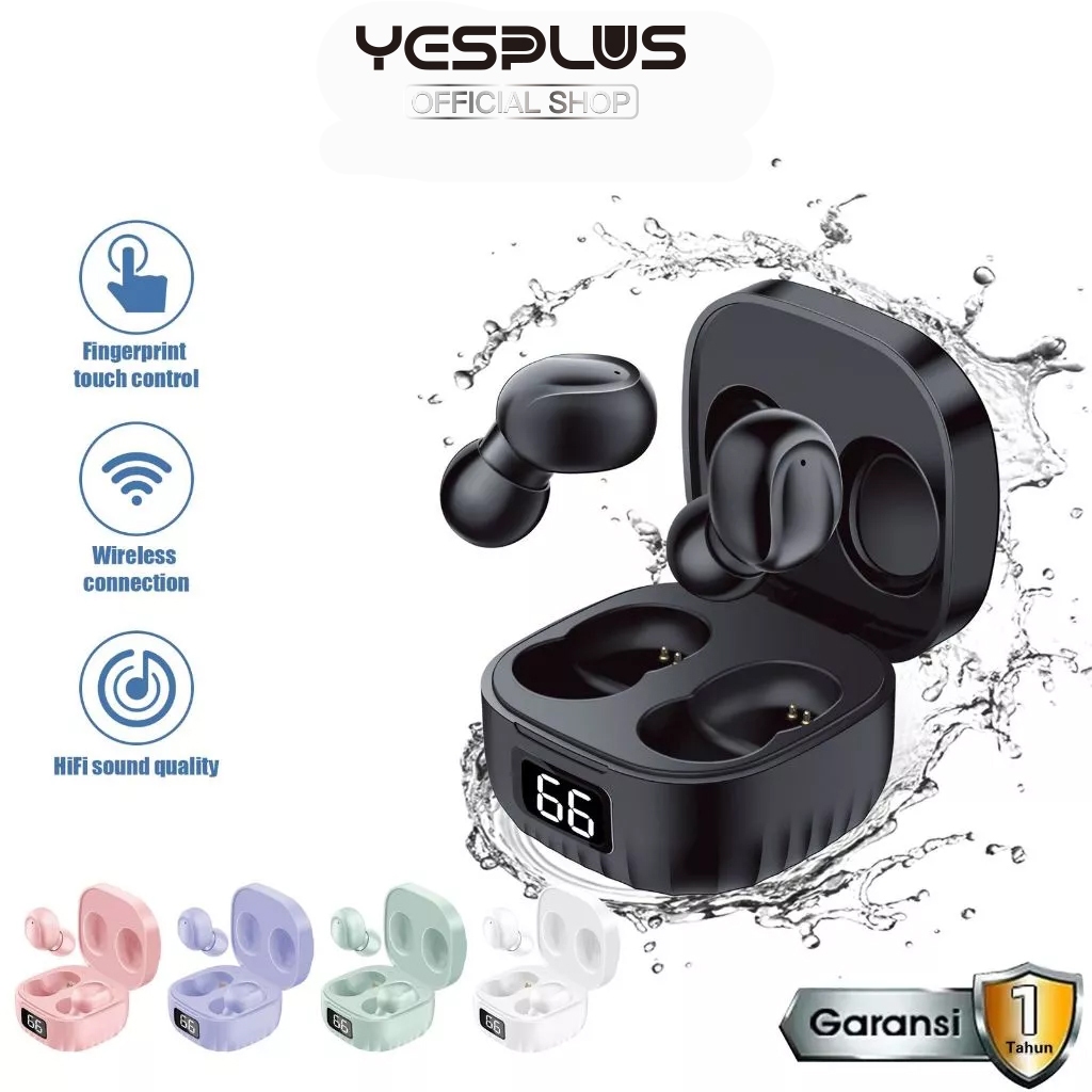 Jual Headset Bluetooth YESPLUS TWS-18 Wireless 5.2 Earphone Airbuds ...